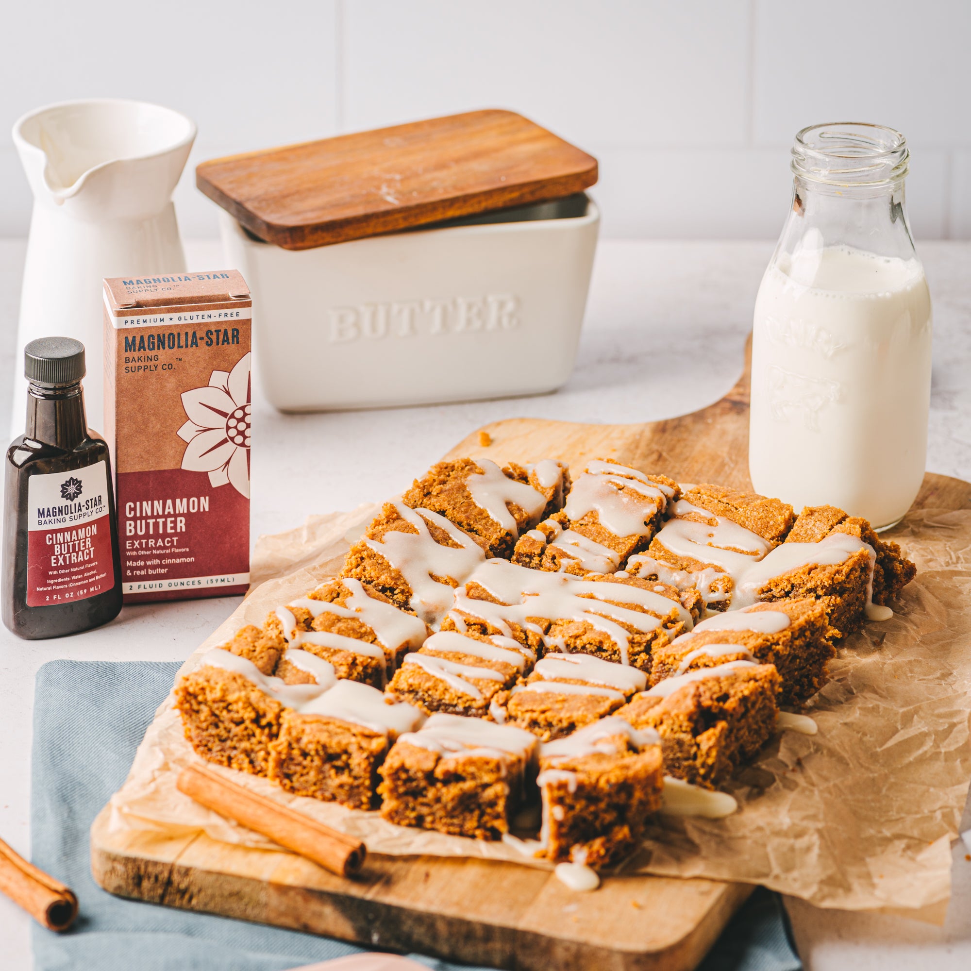Cinnamon Butter Blondies – Magnolia Star